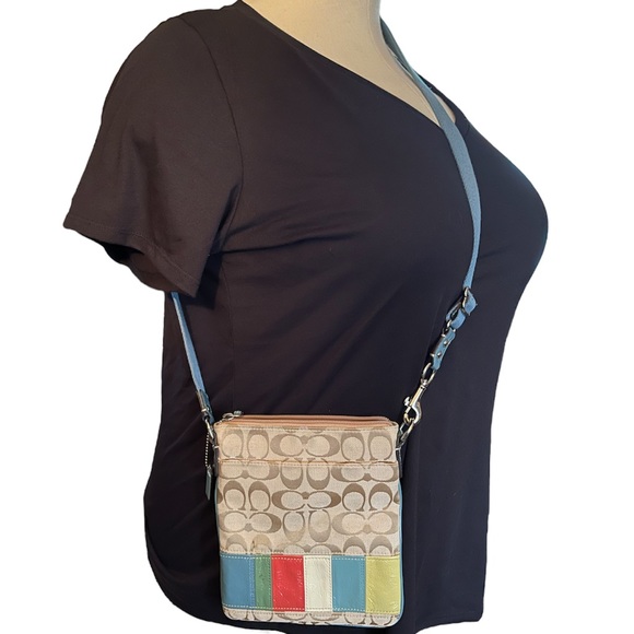 Coach | Bags | Coach Signature Multi Color Crossbody Call Outs | Poshmark
